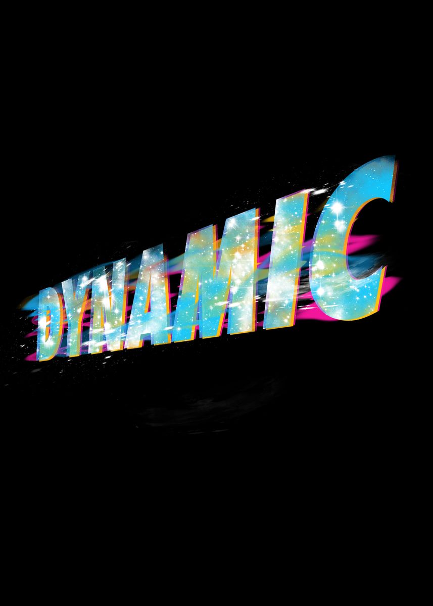 'dynamic space' Poster by Kharma Zero | Displate