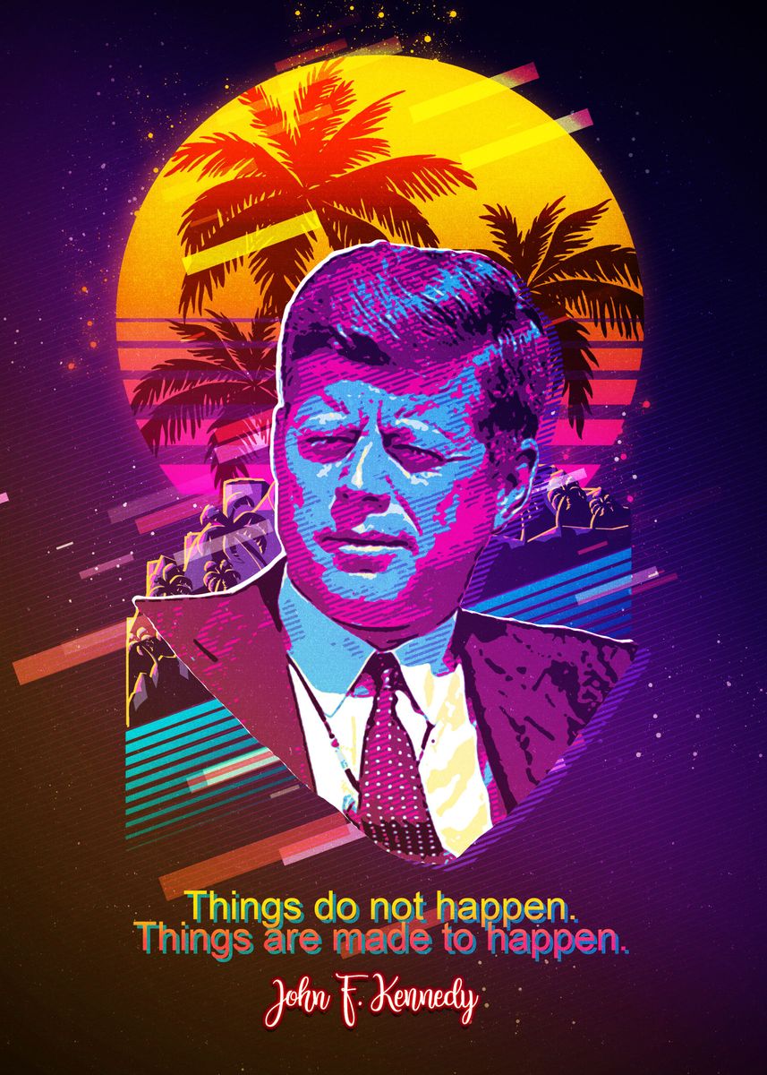 'John F Kennedy' Poster, picture, metal print, paint by The Poster ...