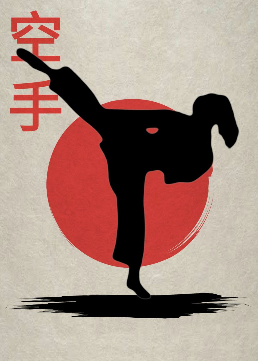 'Side Snap Kick' Poster by Maher Light | Displate