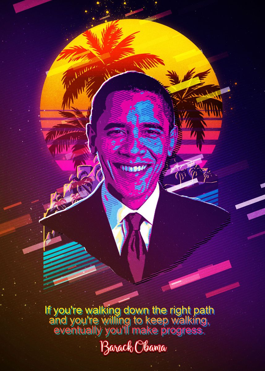'Barack Obama' Poster, picture, metal print, paint by The Poster | Displate