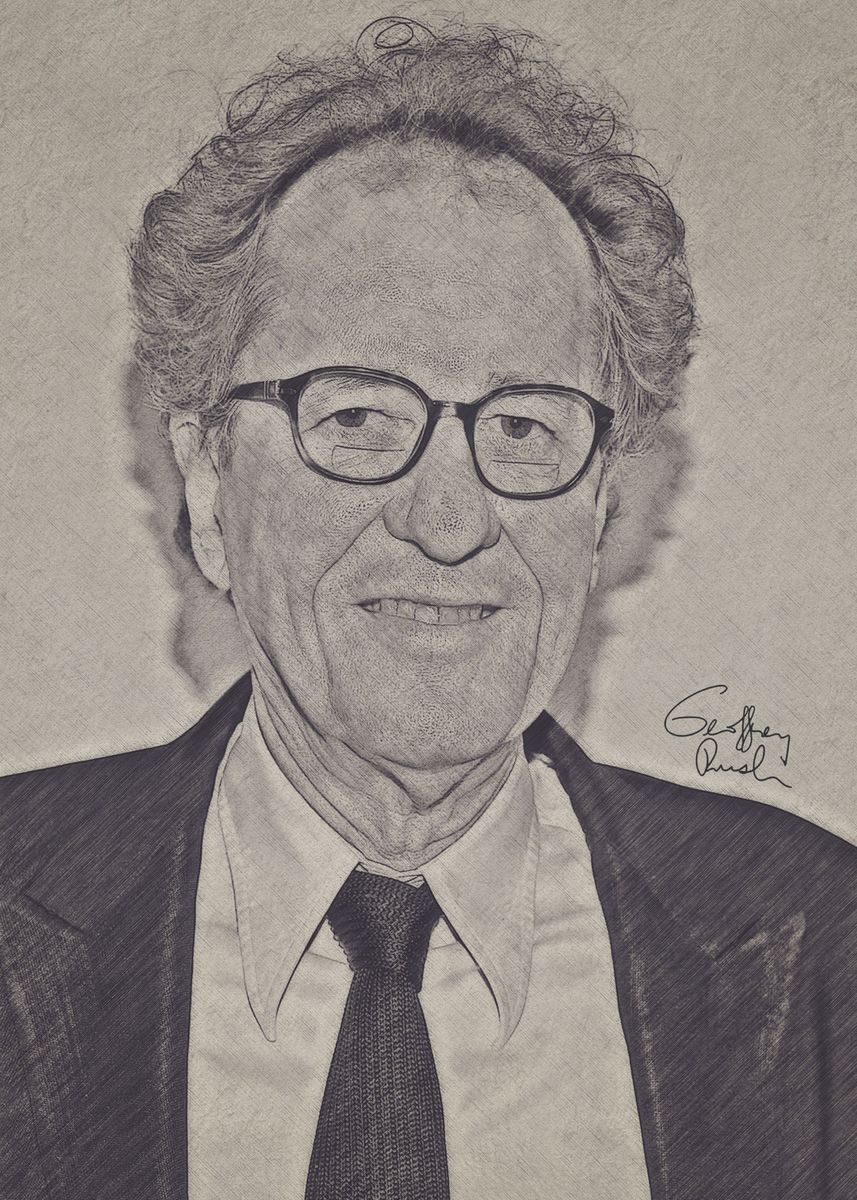 'Geoffrey Rush' Poster, picture, metal print, paint by John Smith ...