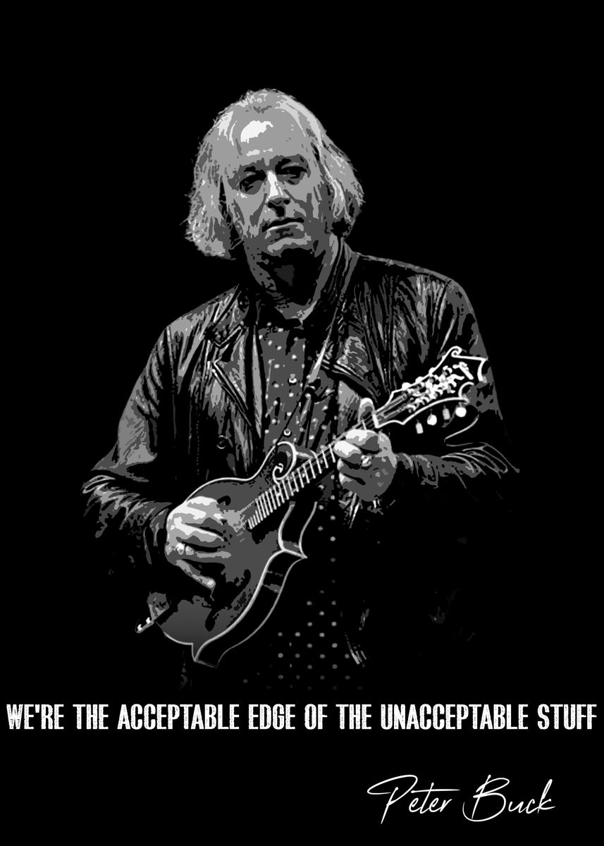 ' Peter Buck' Poster, picture, metal print, paint by Beasley Kirk ...