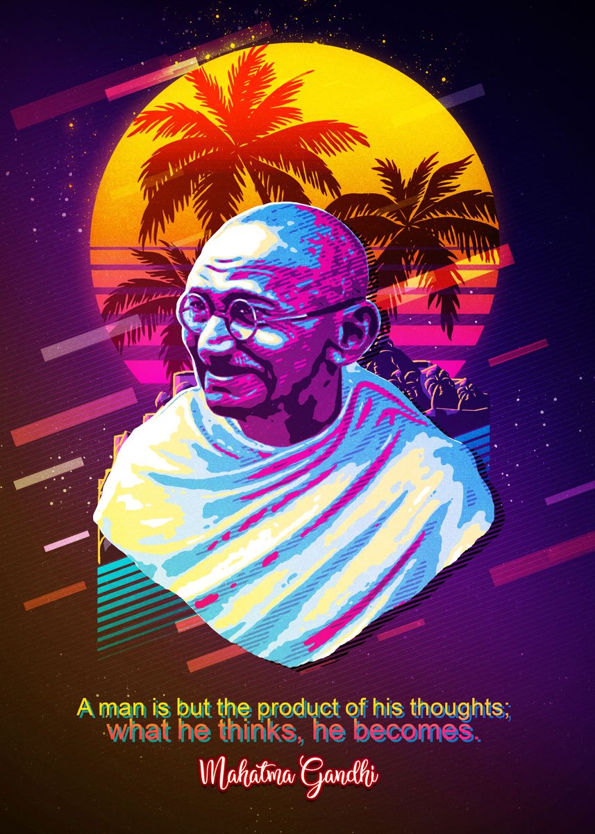 'Mahatma Gandhi' Poster by The Poster | Displate