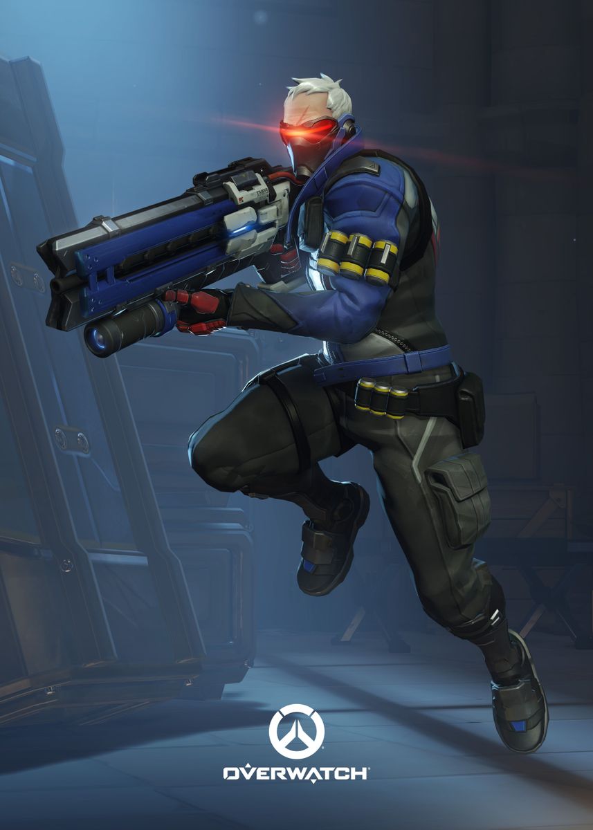 'Soldier76' Poster, picture, metal print, paint by Overwatch | Displate