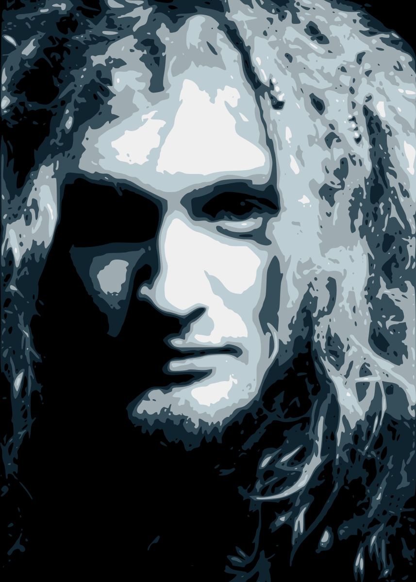 'Layne Staley ' Poster, picture, metal print, paint by Josh B | Displate