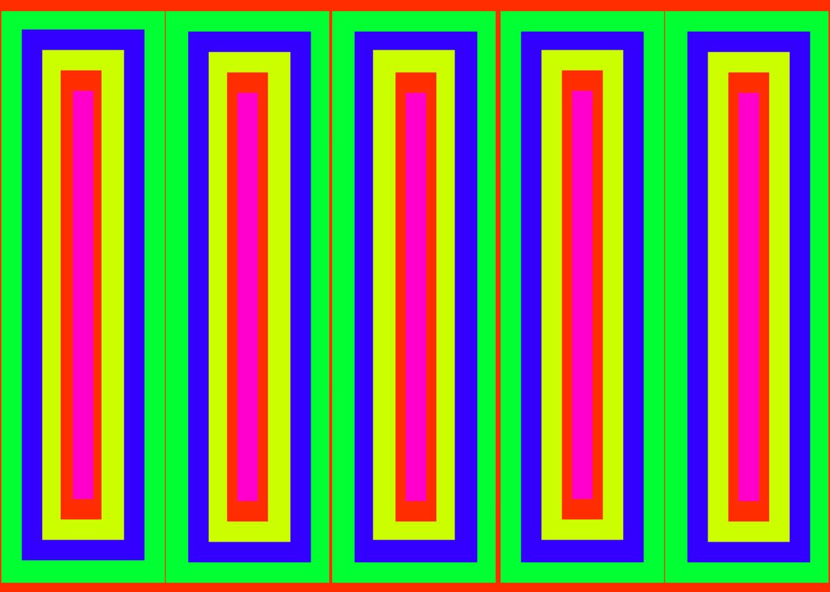 'Five Panels' Poster by Avery Knox | Displate