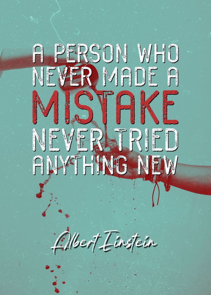 'Albert Einstein Quote' Poster, picture, metal print, paint by Quoteey ...