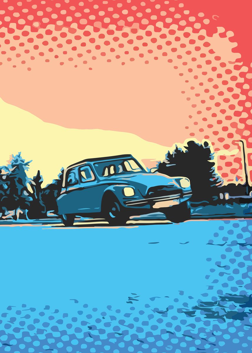 'Cornering is fun' Poster, picture, metal print, paint by DSpot Shop ...