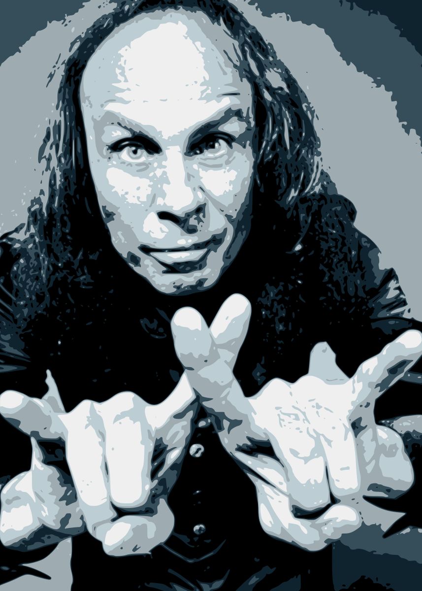 'Ronnie James Dio 2' Poster, picture, metal print, paint by Creatify ...