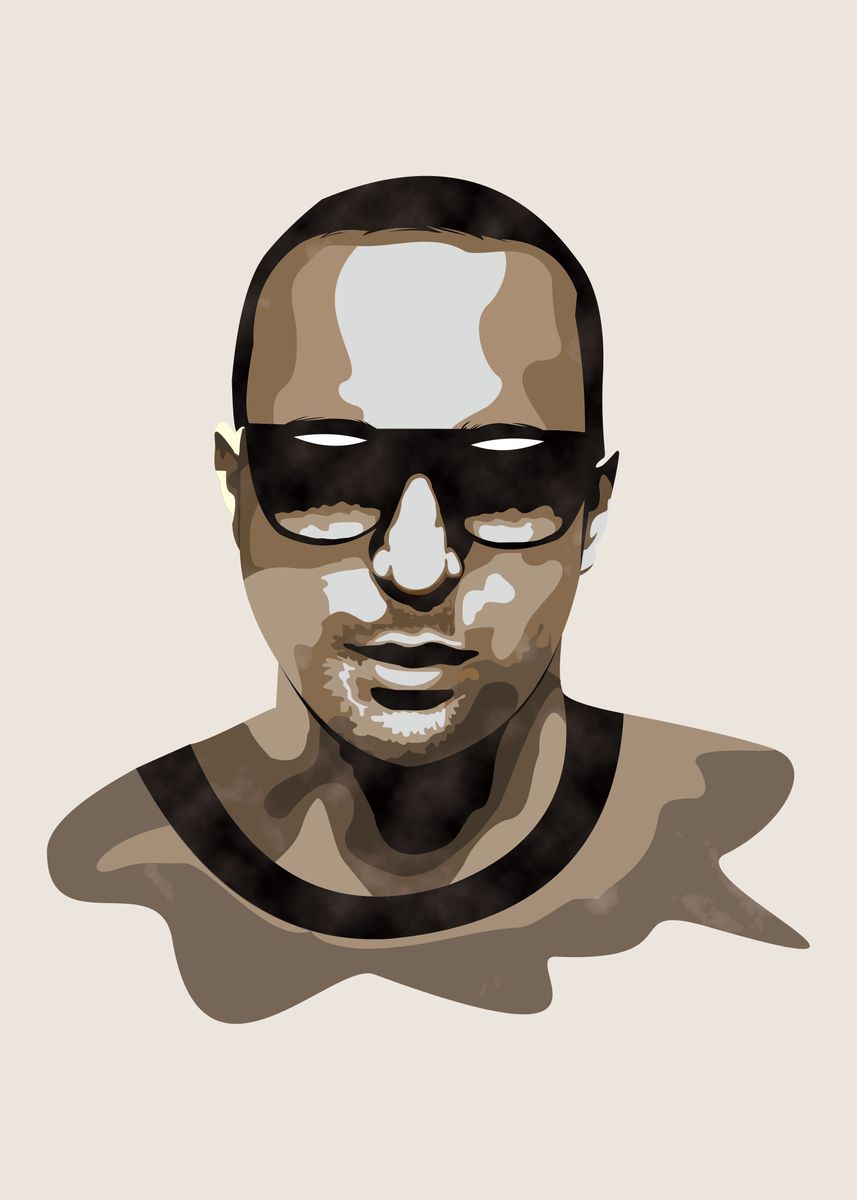 'arash' Poster, picture, metal print, paint by Izmo Scribbles | Displate