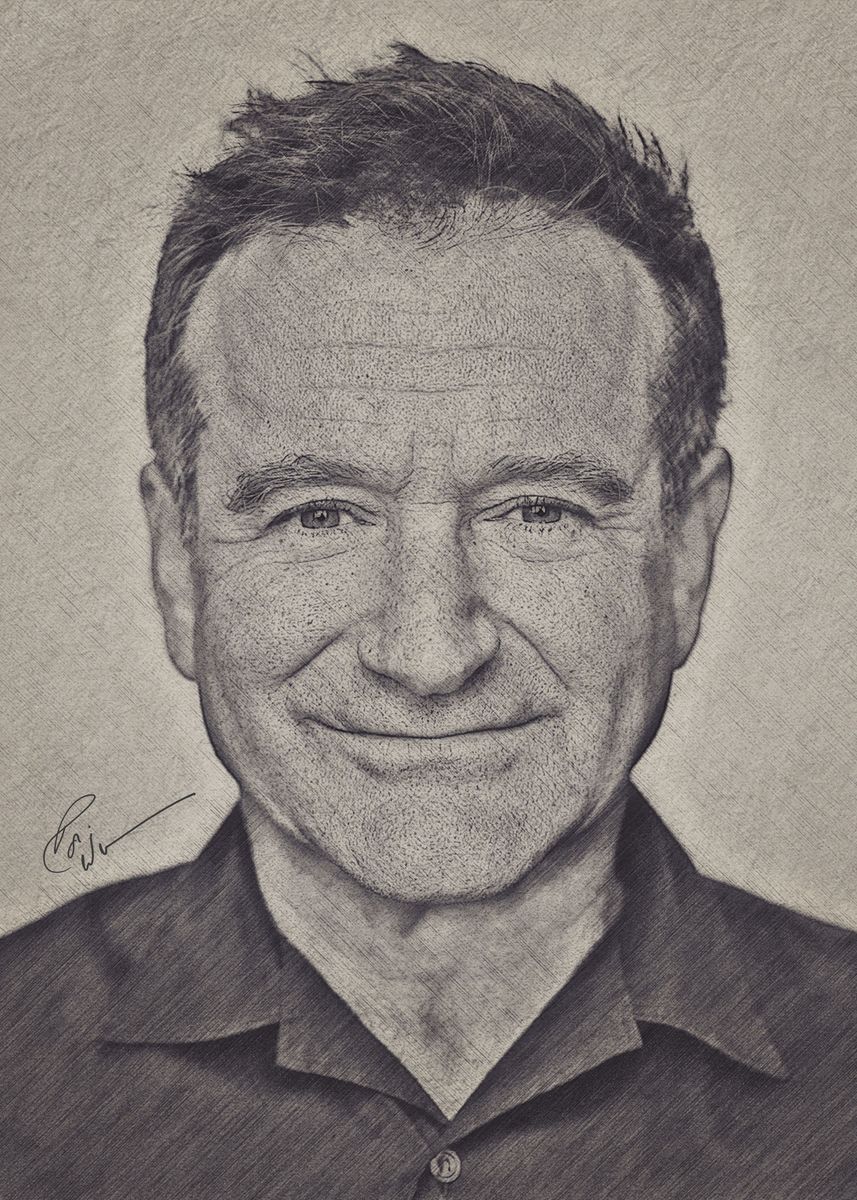 'Robin Williams' Poster by John Smith | Displate