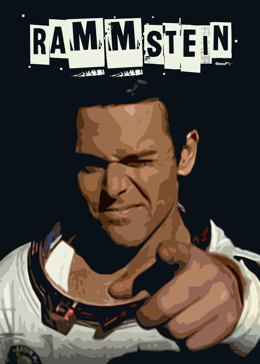 'Rammstain' Poster, picture, metal print, paint by zelko radic bfvrp ...