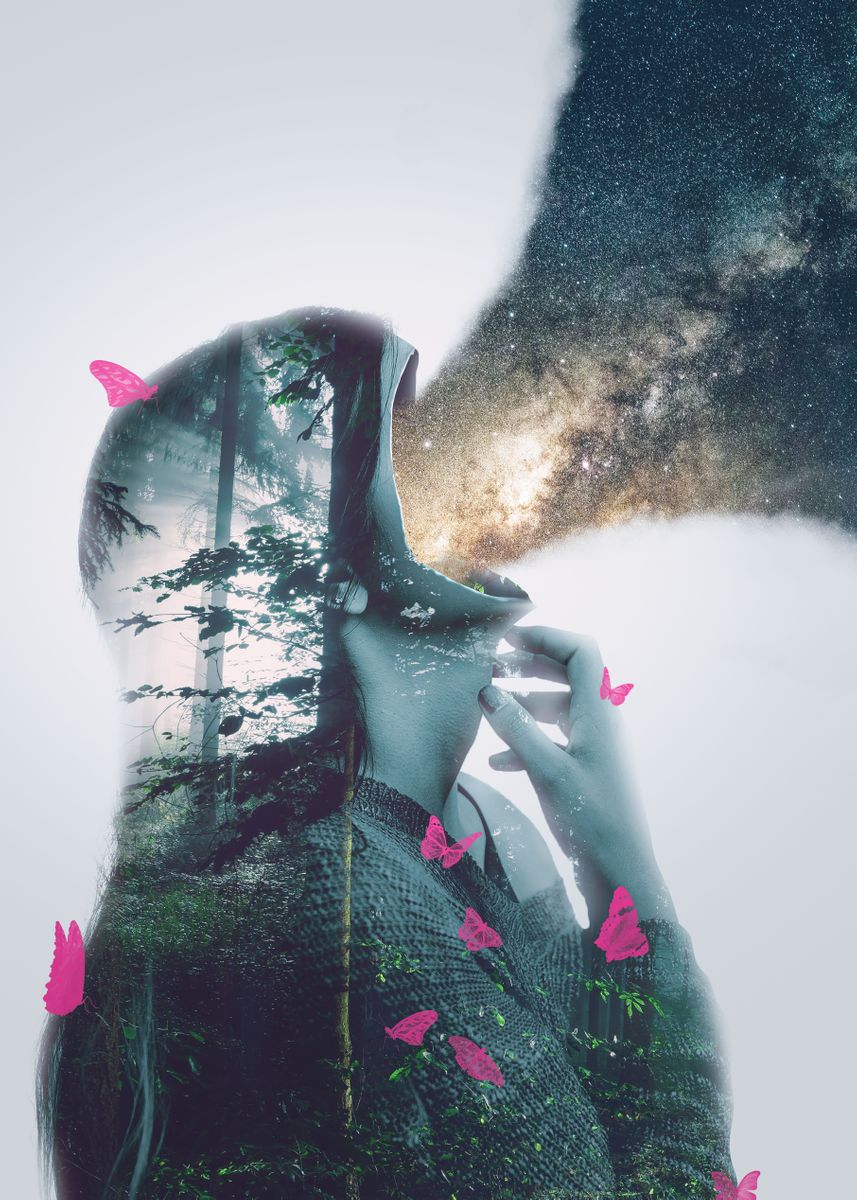 'Inside You' Poster, picture, metal print, paint by VisualinBry | Displate