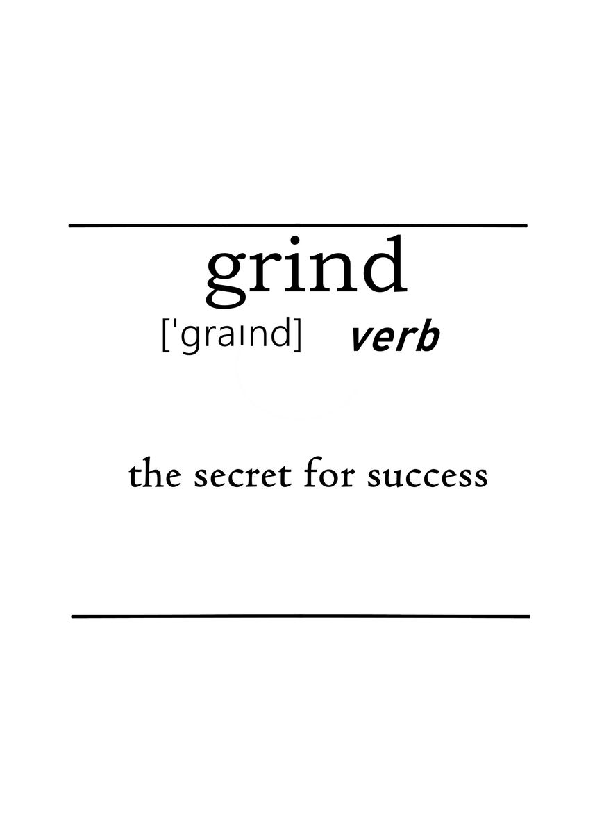 'grind ' Poster, picture, metal print, paint by BLVCK BLEACH | Displate
