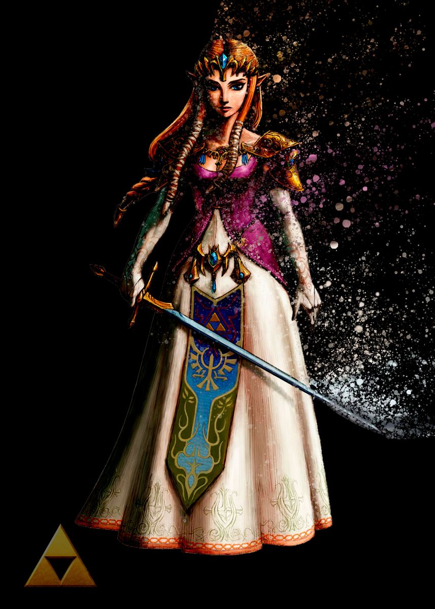 'Zelda' Poster, picture, metal print, paint by abigail pinzon | Displate