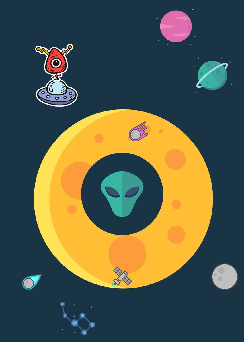 'Alien world' Poster, picture, metal print, paint by Oleksandr Kovalov ...