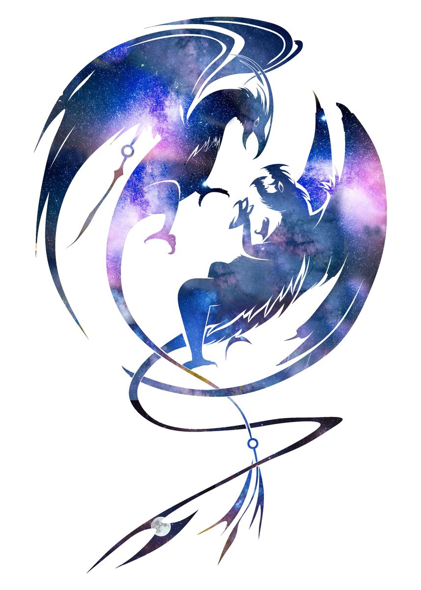 'Phoenix VS Dragon' Poster, picture, metal print, paint by aldrin ...