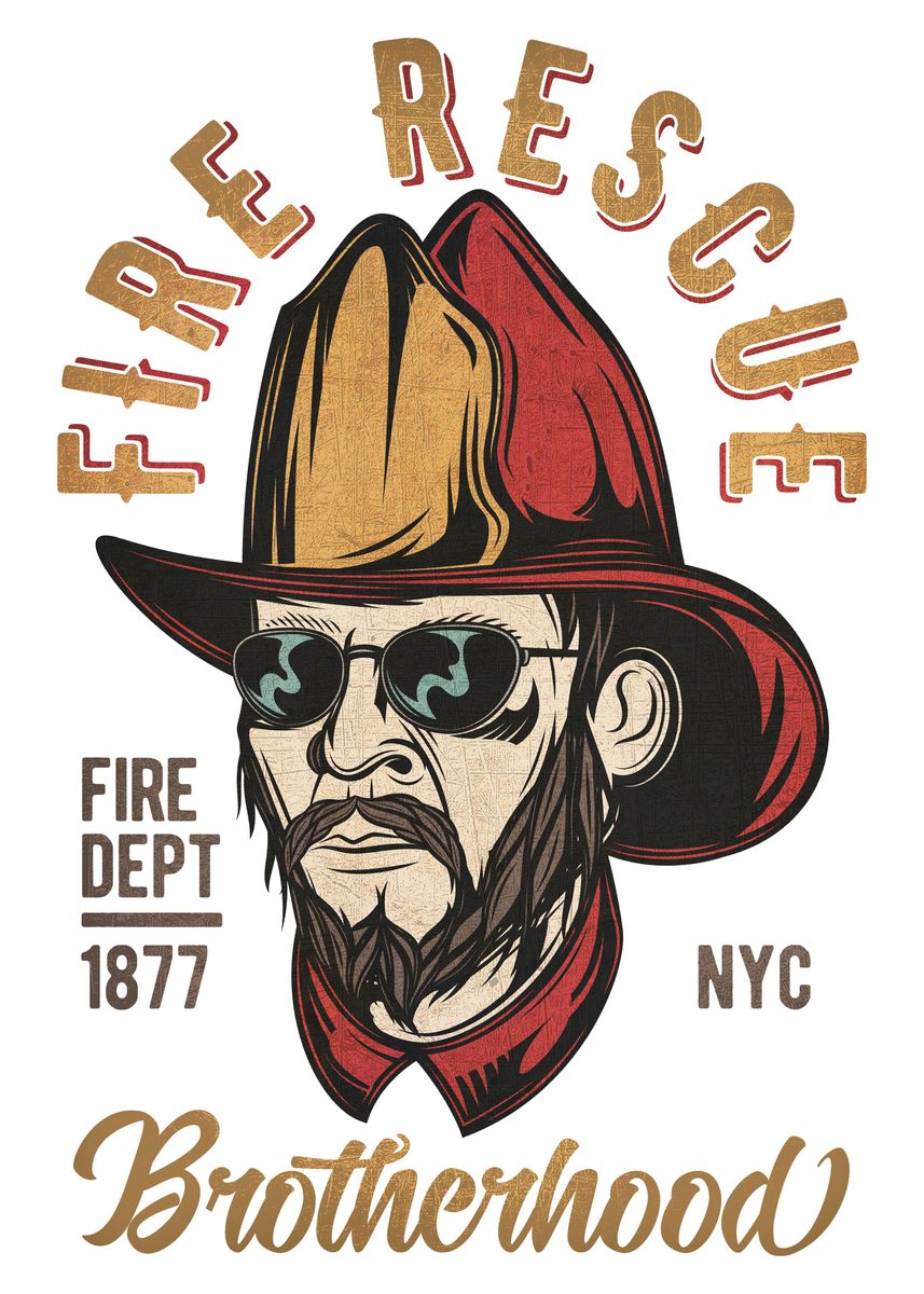 'Fire Rescue' Poster, picture, metal print, paint by Gab Fernando ...