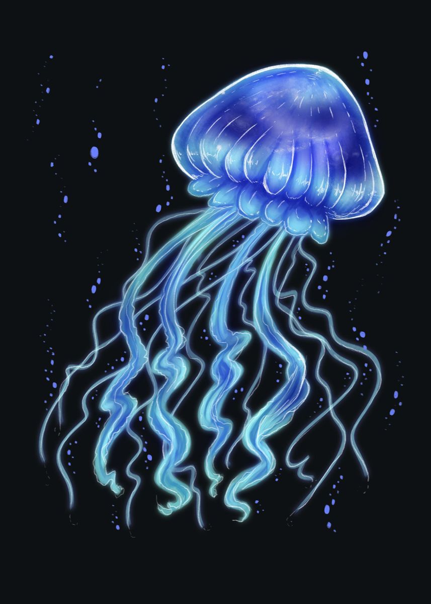 'Void Fish' Poster, picture, metal print, paint by Brittany Maugeri ...