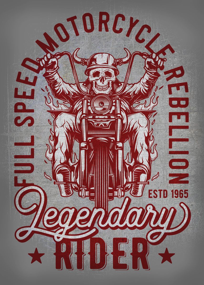 'Legendary Rider' Poster by Gab Fernando | Displate