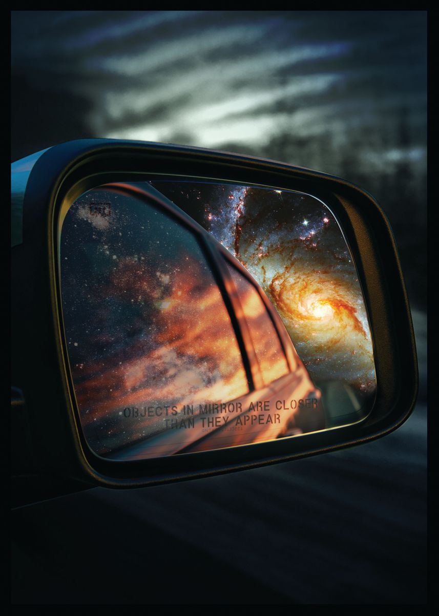 'Objects In Mirror' Poster by DensleyDesign | Displate