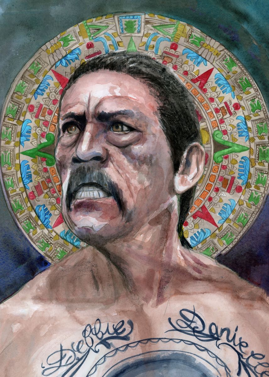 'Danny Trejo' Poster, picture, metal print, paint by John Rodriguez ...