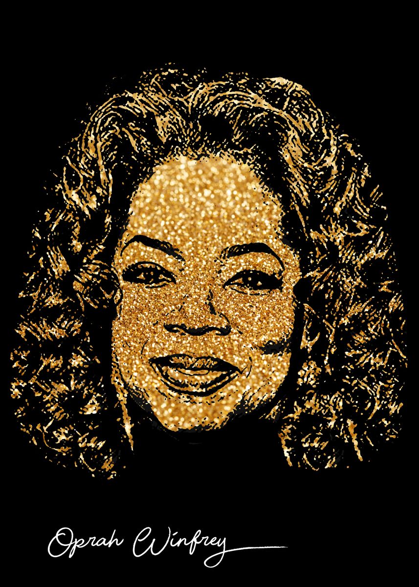 'Oprah Winfrey portrait' Poster, picture, metal print, paint by Kitty ...
