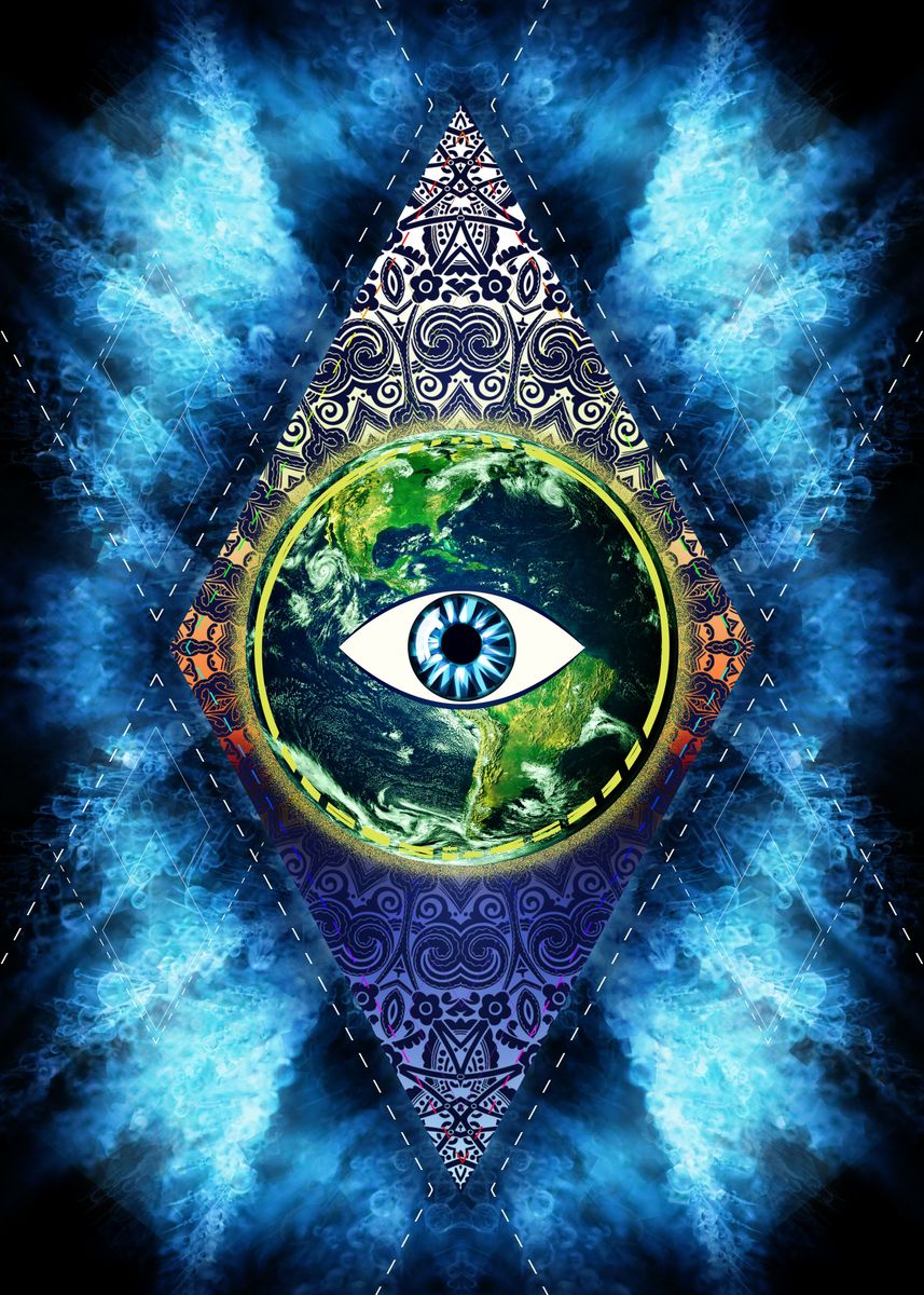 'Ascending Earth' Poster by Ricksstims | Displate