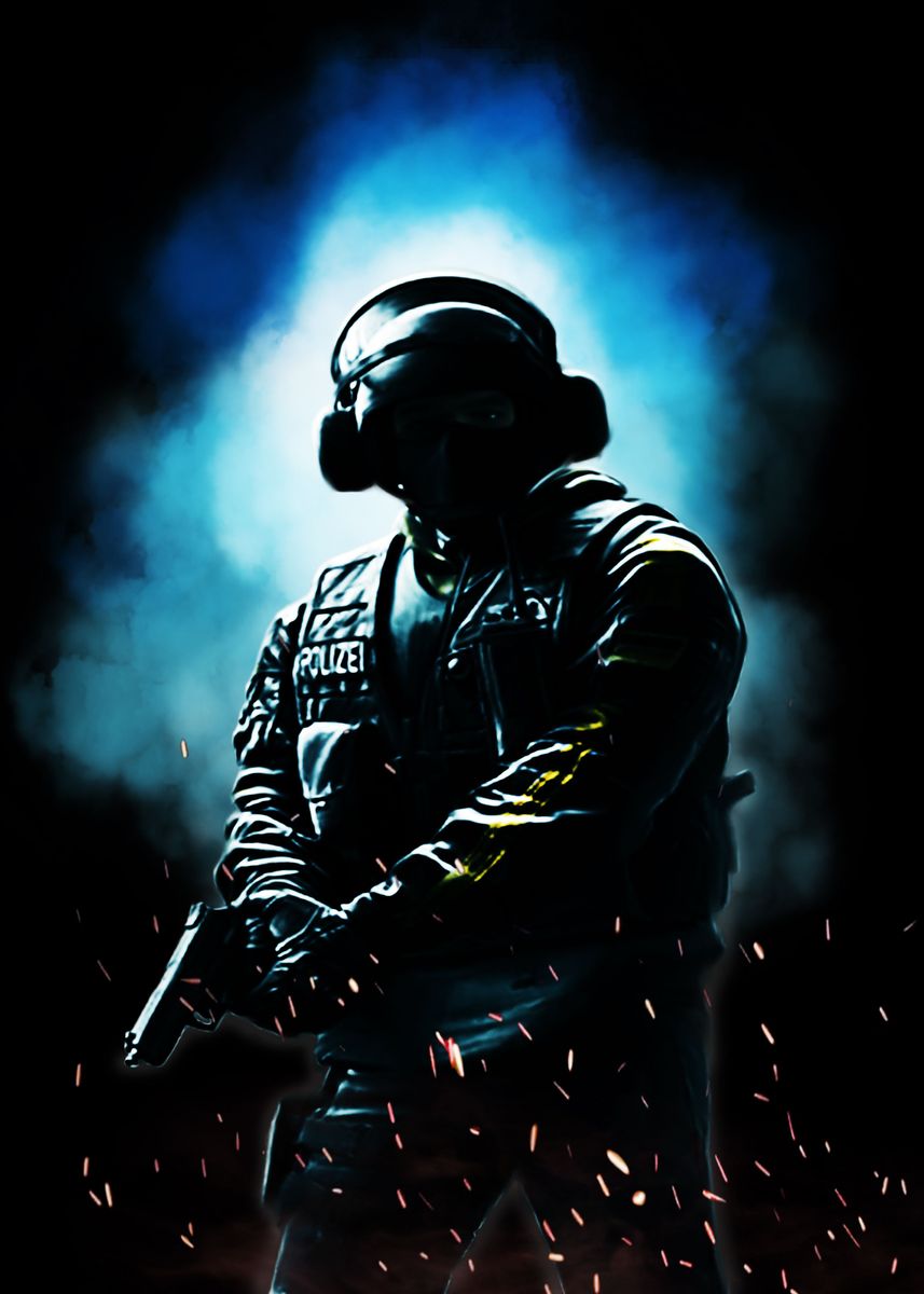 'Blitz R6S' Poster, picture, metal print, paint by Painting Art | Displate