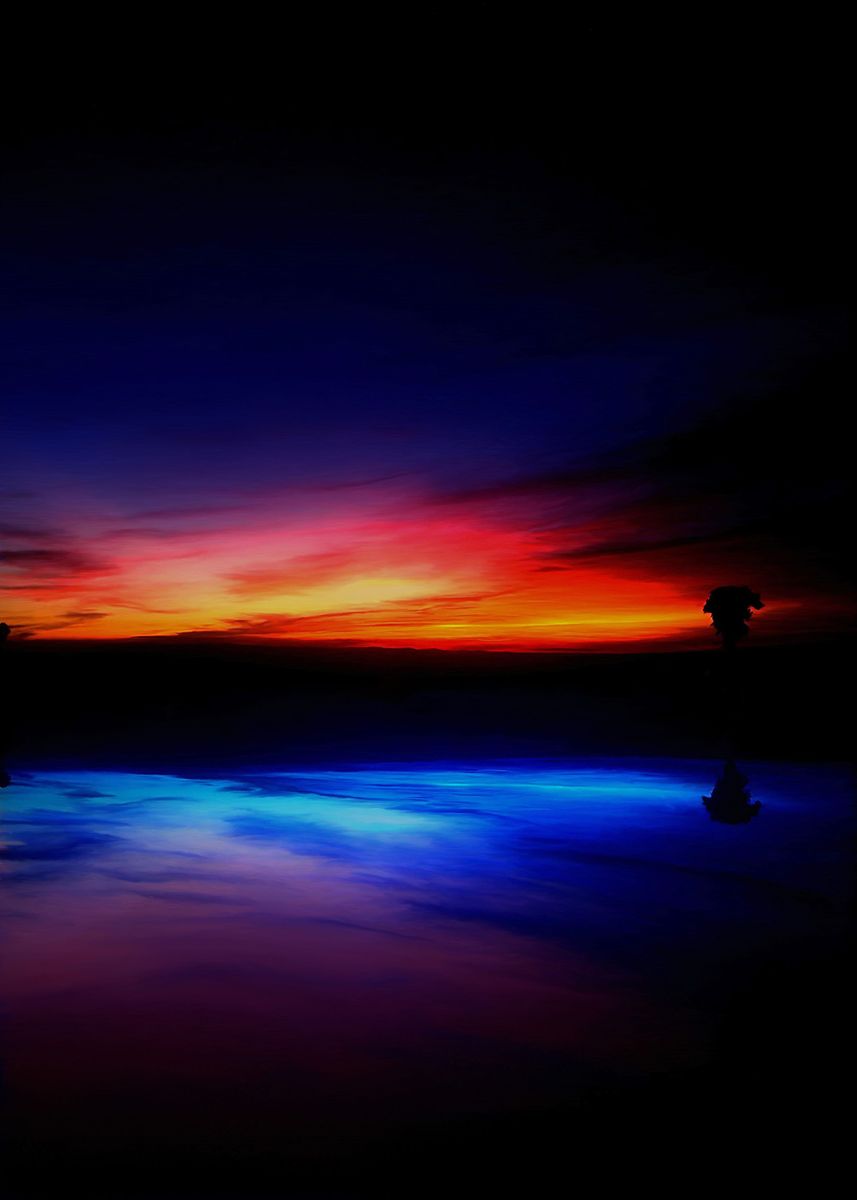 'Sunset' Poster by Ash B | Displate