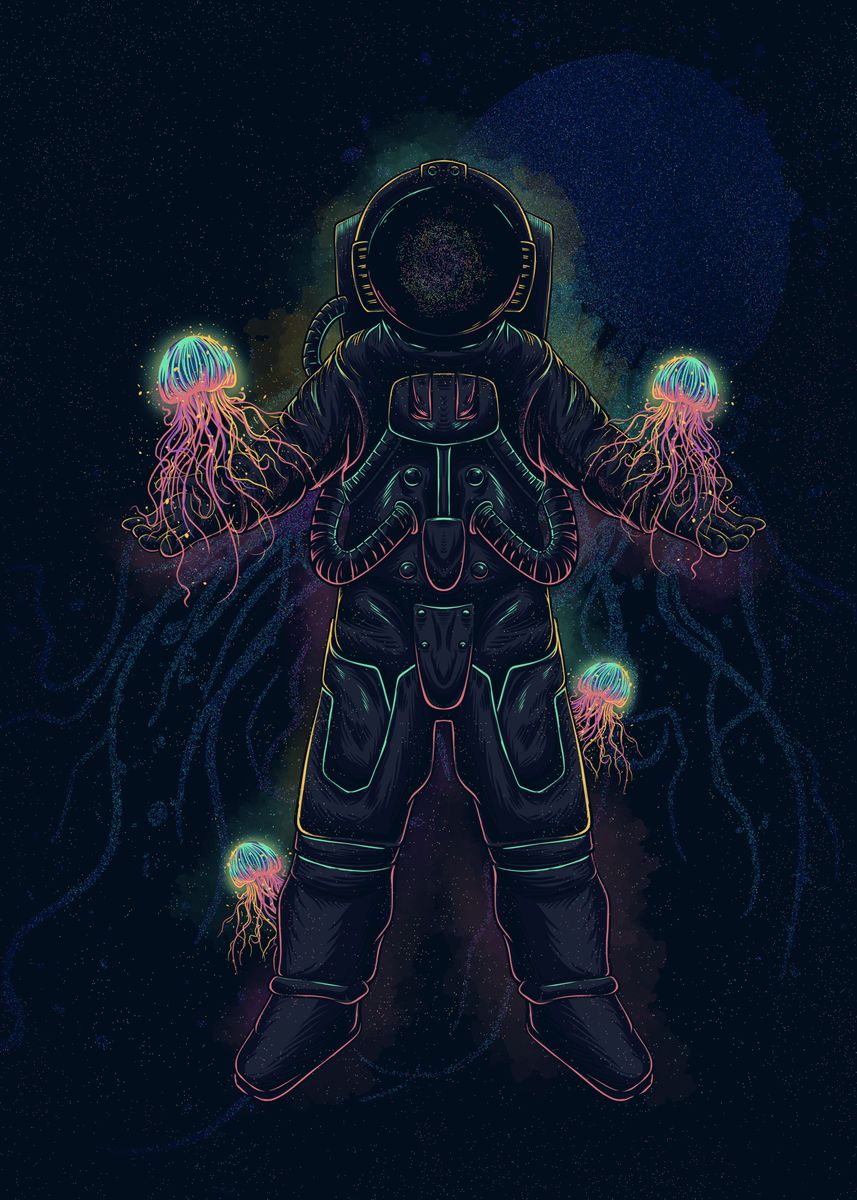 'guiding light' Poster, picture, metal print, paint by Opoyo Studio ...