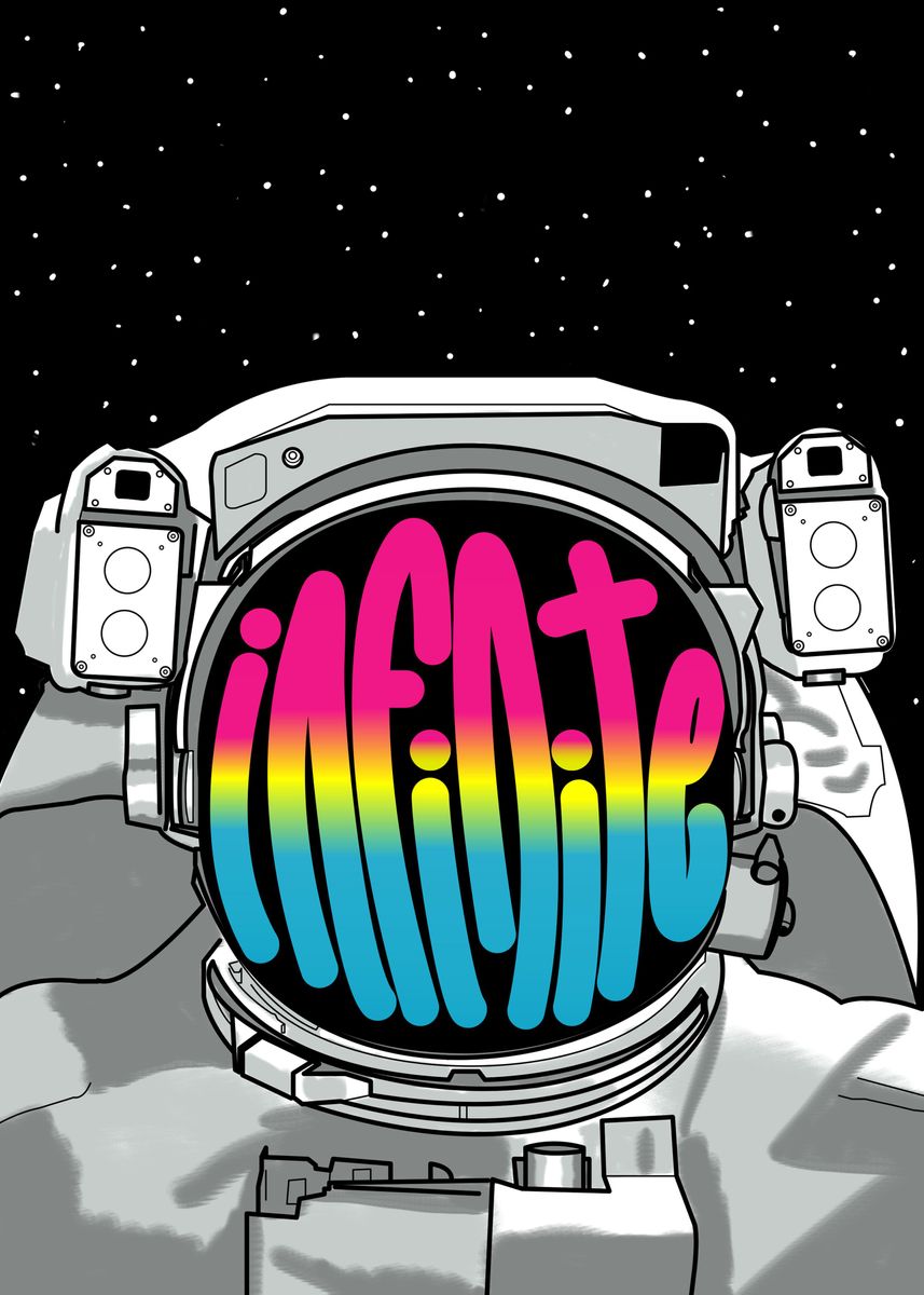 'Infinite' Poster, picture, metal print, paint by r r | Displate