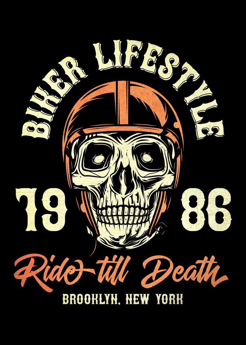 'Biker Lifestyle' Poster by Gab Fernando | Displate