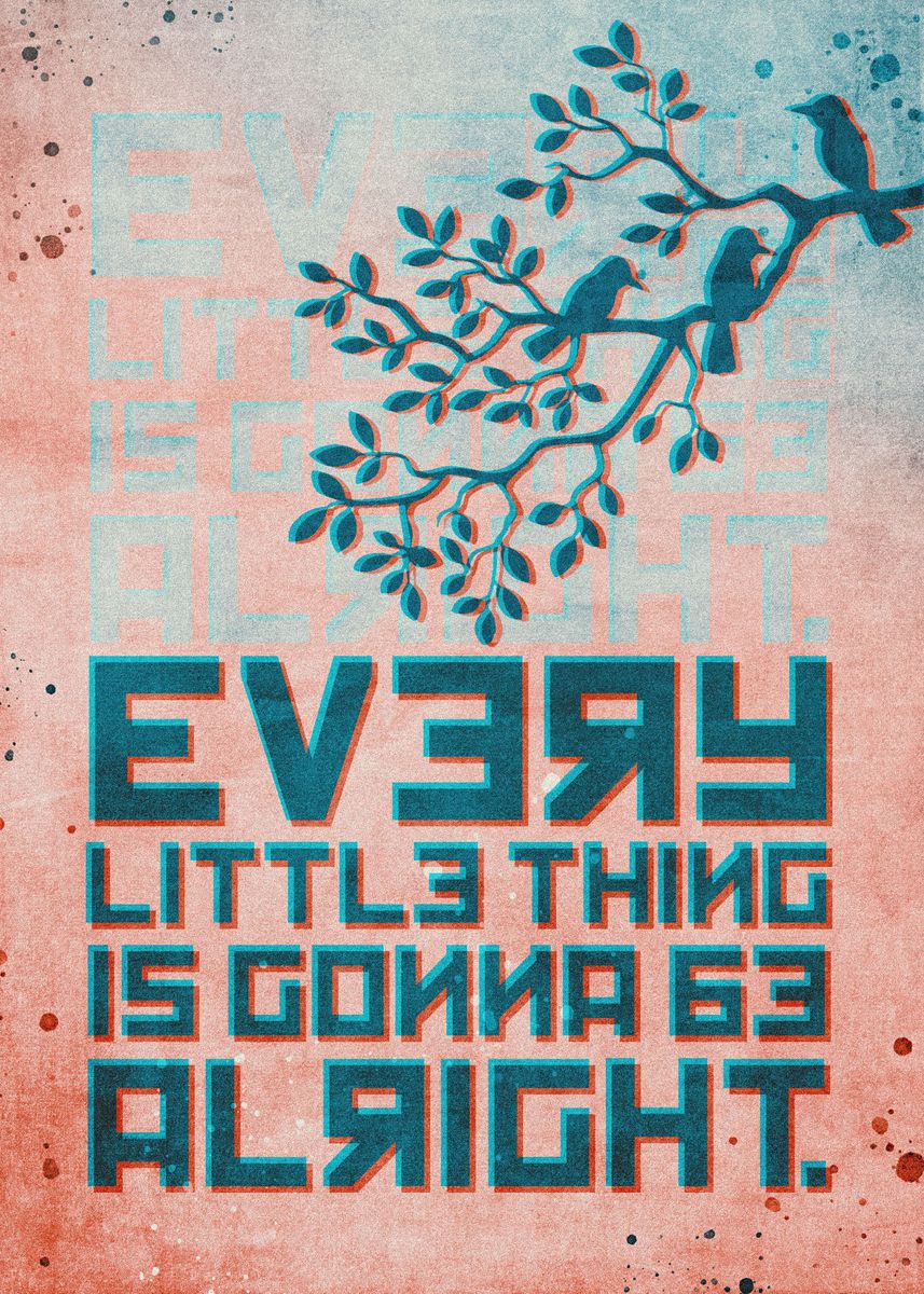 'Little Things' Poster, picture, metal print, paint by Is Rough | Displate