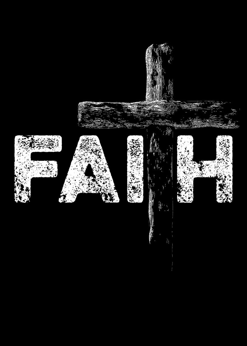 'Faith ' Poster, picture, metal print, paint by Teecher Martin | Displate