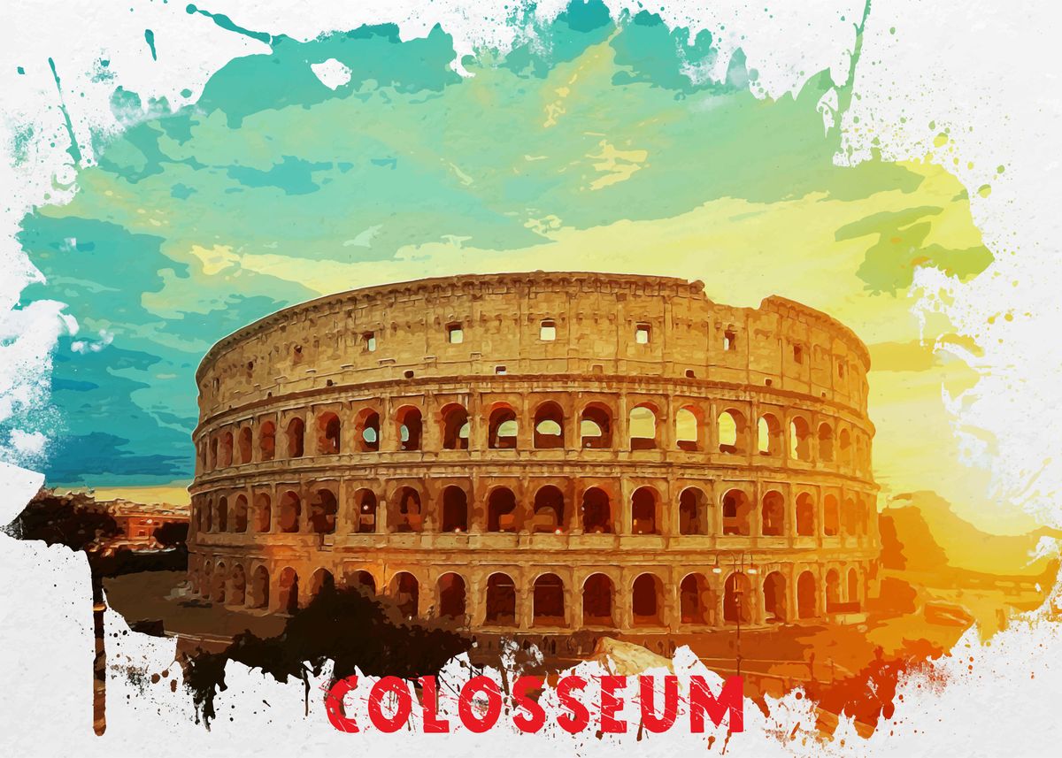 'Colosseum' Poster by Anxhela Sufa | Displate