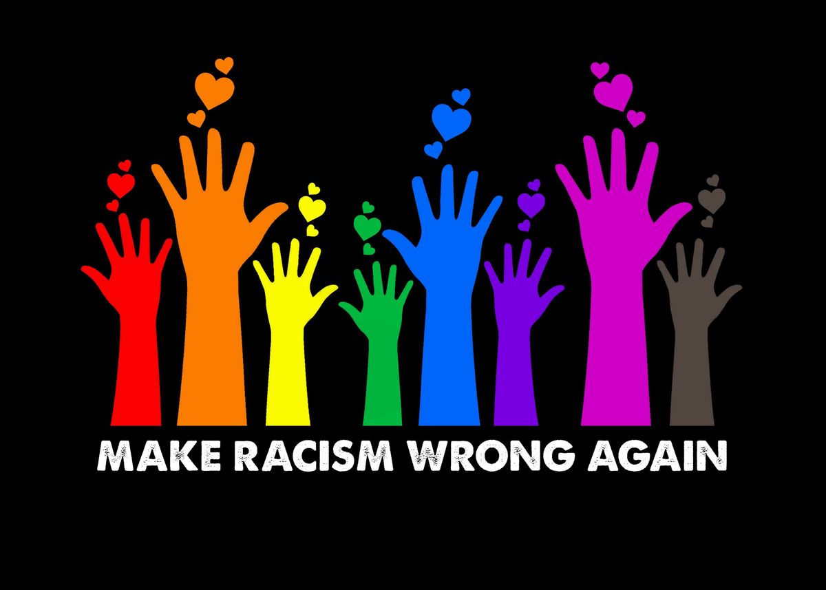 'Make Racism wrong again ' Poster by Giovanni Poccatutte | Displate