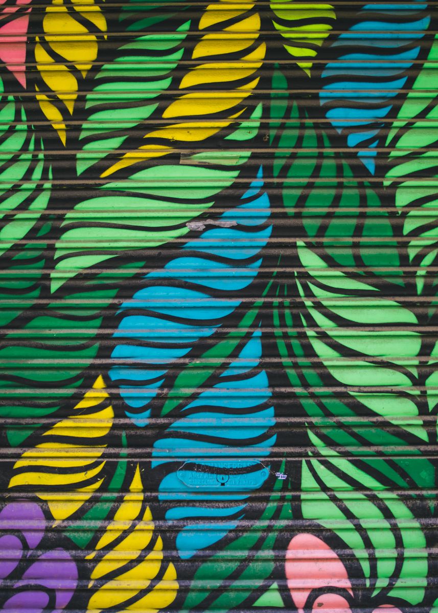 'Tropical Graffiti' Poster by Patrycja Polechonska | Displate