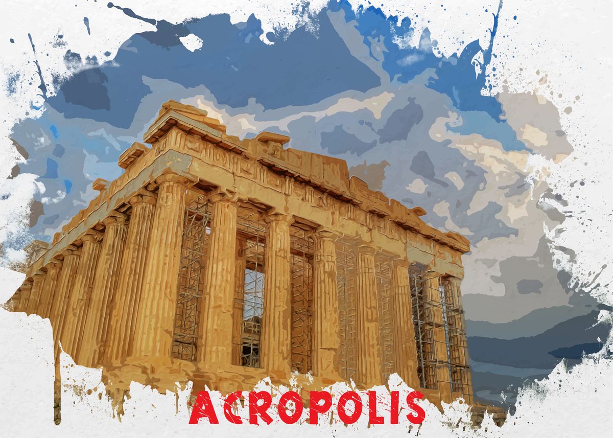'Acropolis ' Poster by Anxhela Sufa | Displate