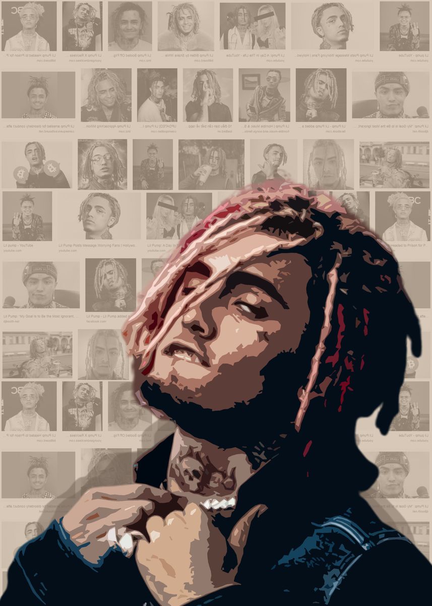 ' Lil Pump' Poster by Booth Callahan | Displate
