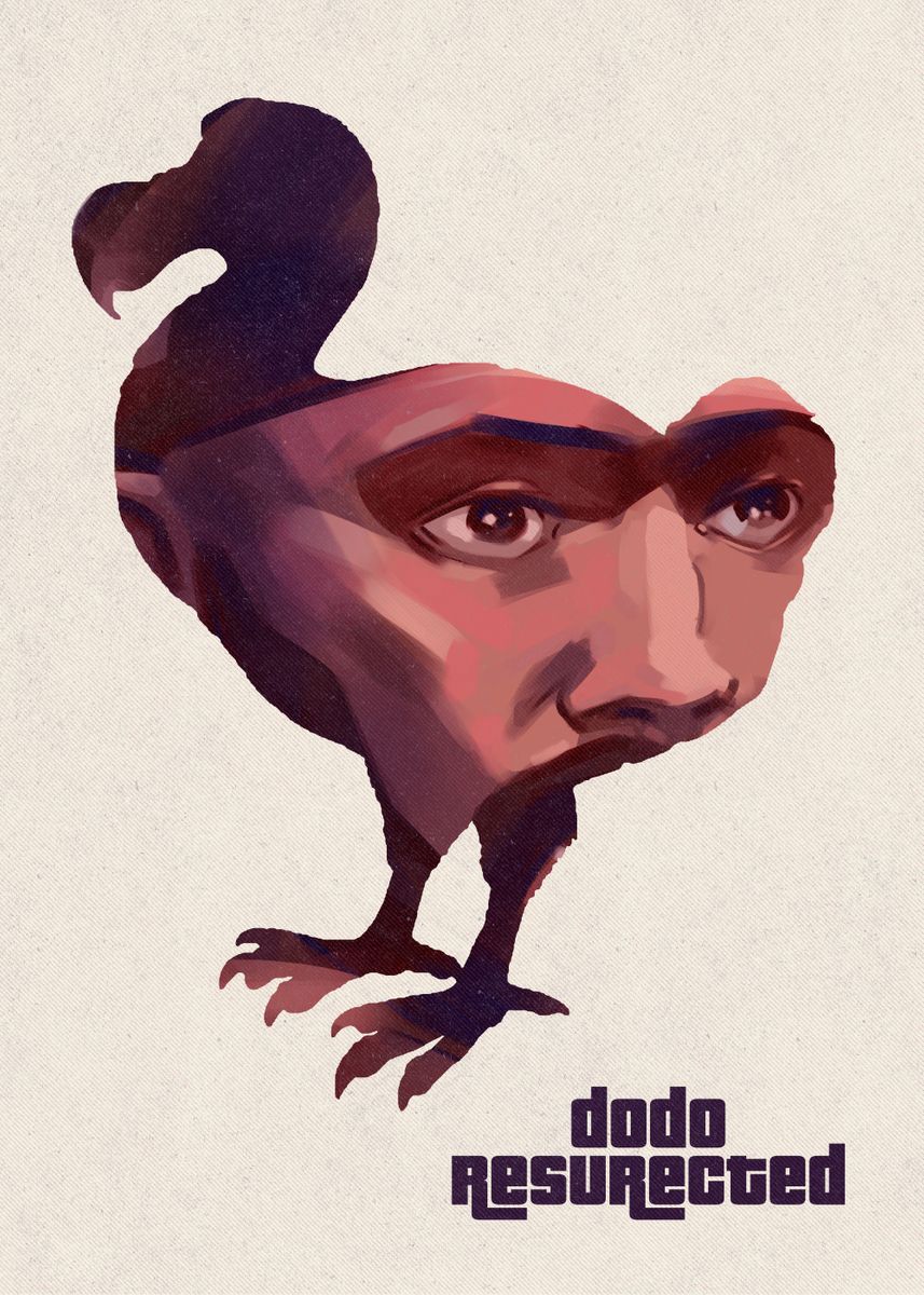 'Dodo' Poster, picture, metal print, paint by Rated | Displate