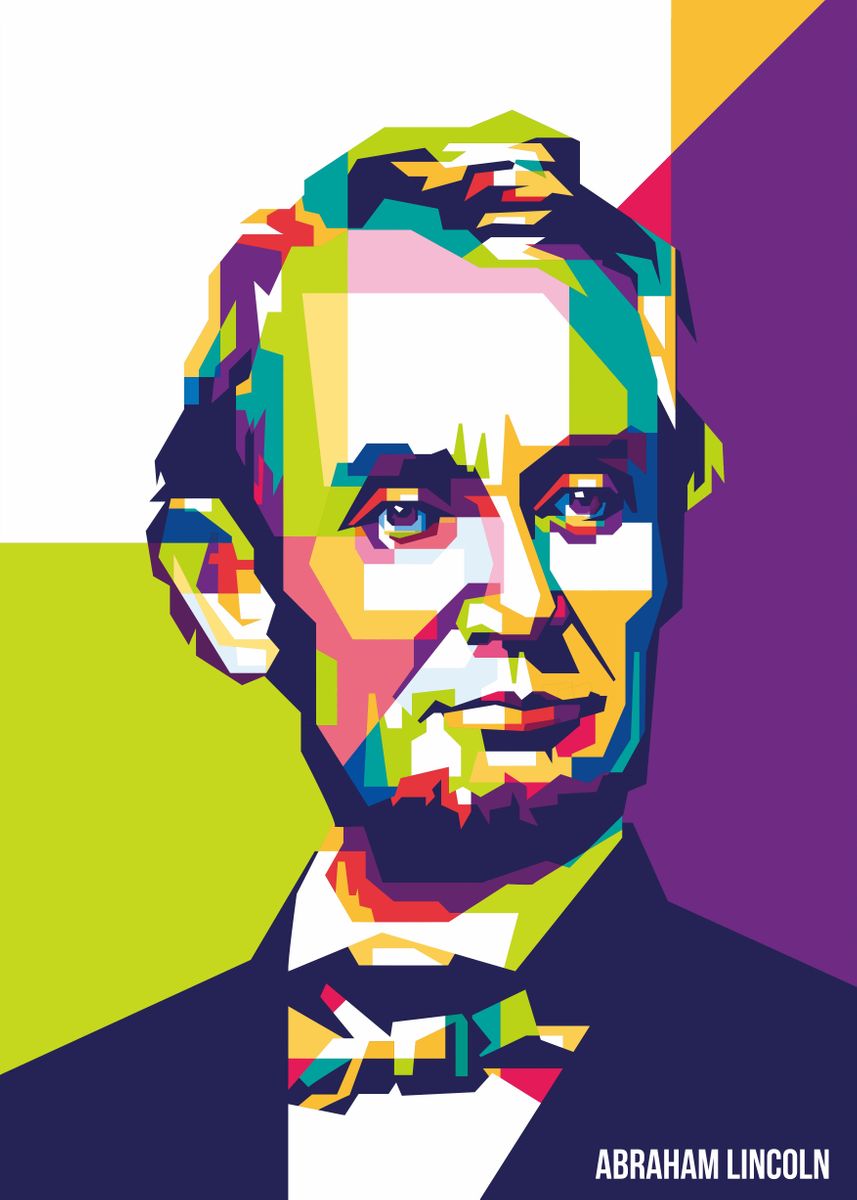 'Abraham Lincoln' Poster by Kardus Studio x Bakul Gambar | Displate