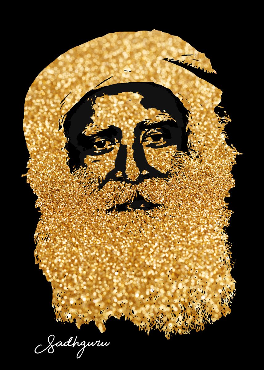 'Sadhguru Jaggi Vasudev' Poster by Kitty Kit | Displate