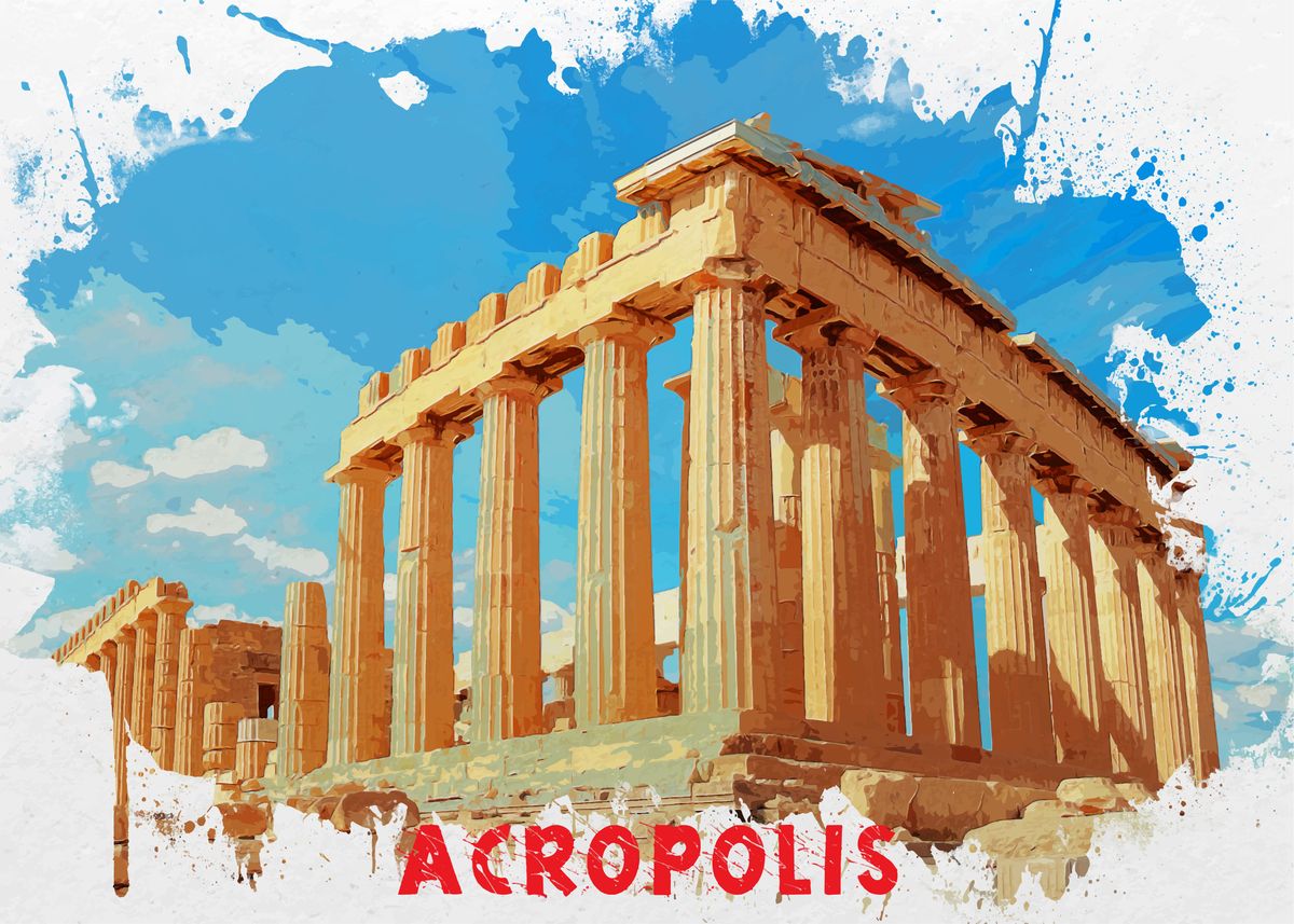 'Acropolis ' Poster by Anxhela Sufa | Displate
