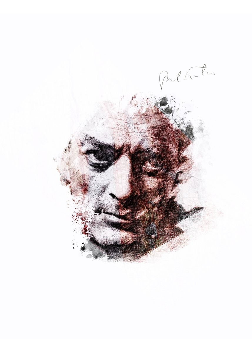 'Paul Auster' Poster by Tavo Quintana | Displate