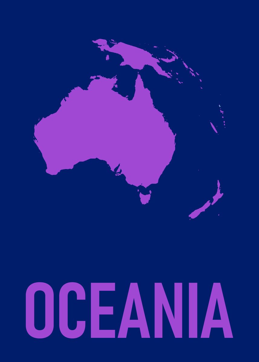 'Oceania' Poster, picture, metal print, paint by Angelos Zachariou ...