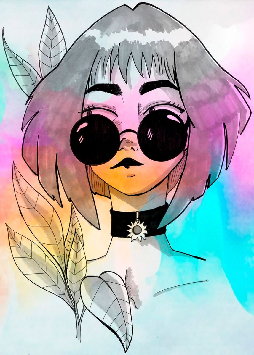 'Mathilda' Poster, picture, metal print, paint by RenArt | Displate