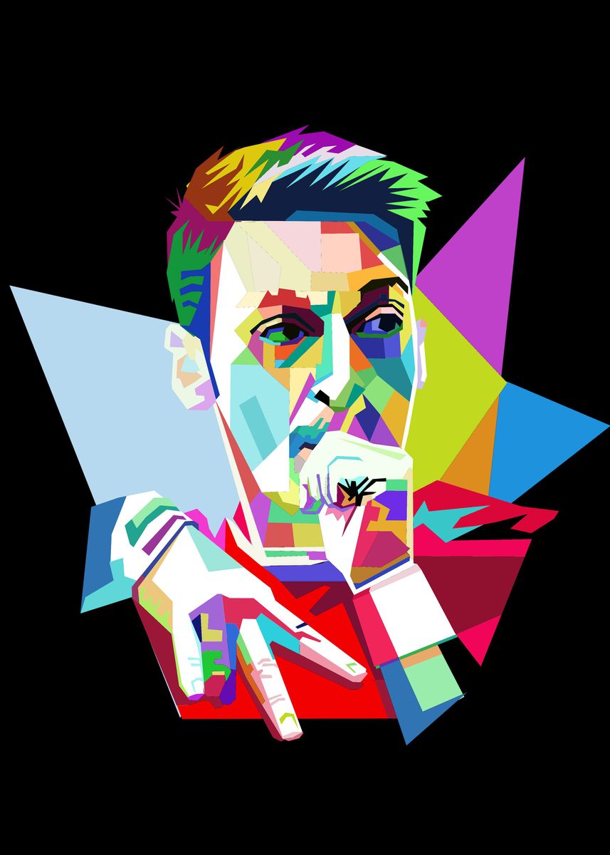 'Mesut zil' Poster, picture, metal print, paint by aris febriyanto | Displate