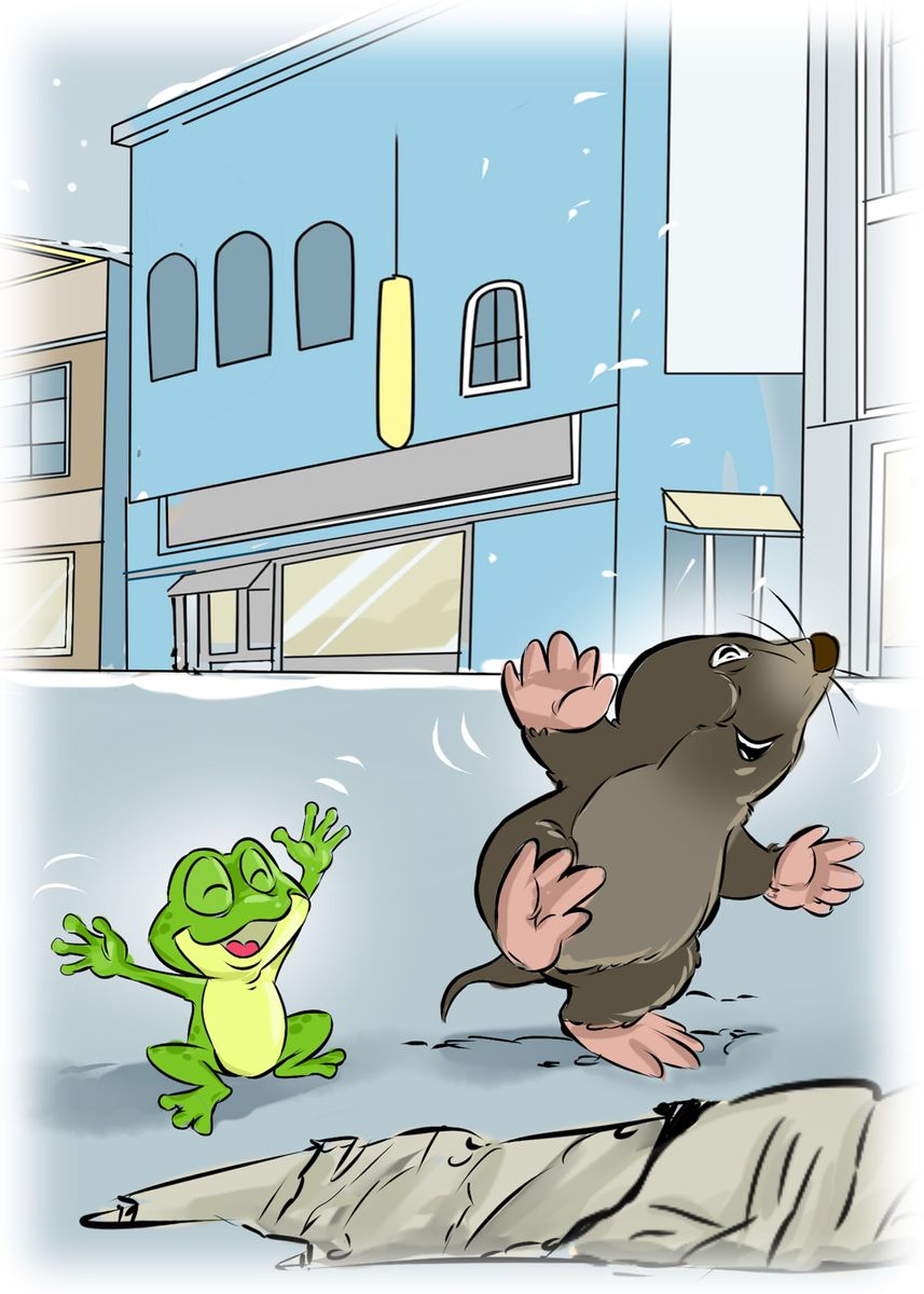 'Frog and mouse' Poster by dam art | Displate