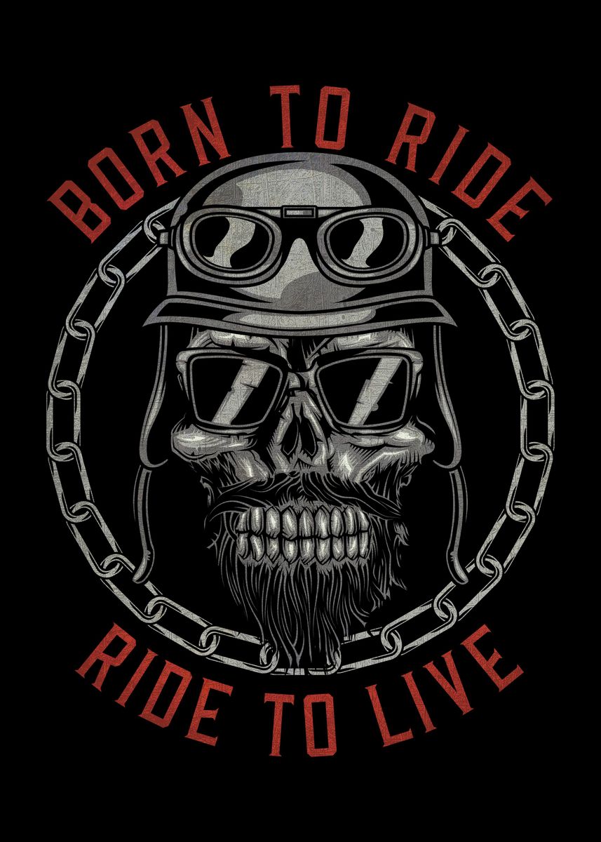 'Born to ride' Poster, picture, metal print, paint by Gab Fernando ...
